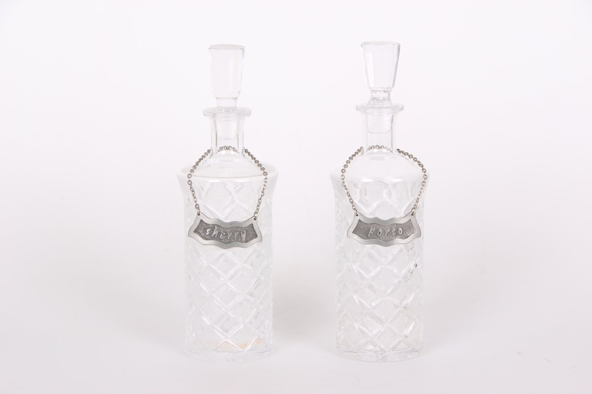 2 karaffler i krystal