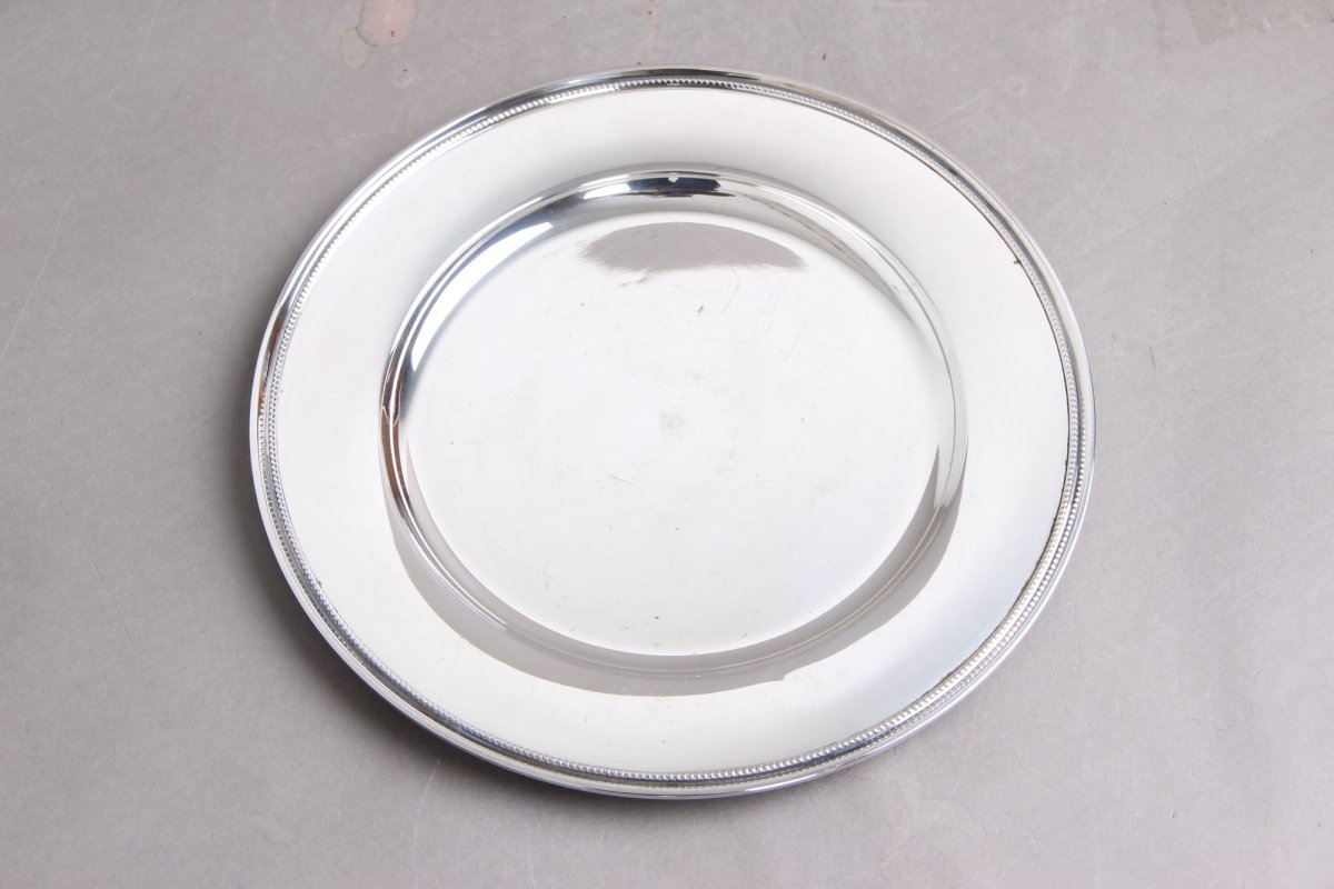 Dækketallerken sølv 830S, Paul Bang dansk design